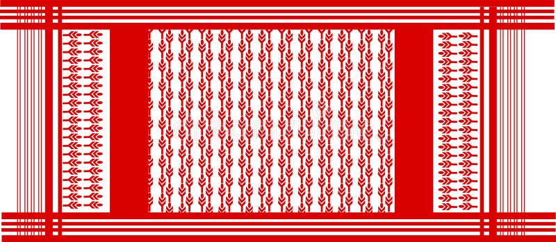 Assamese gamusa or gamosa stock illustration. Illustration of gamusa ...