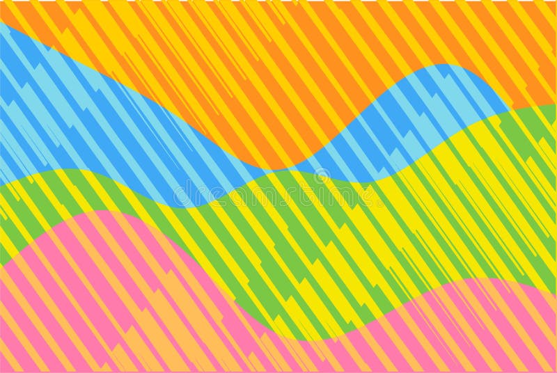 Abstract Background with Wavy and Strike Lines Pattern Stock Vector ...
