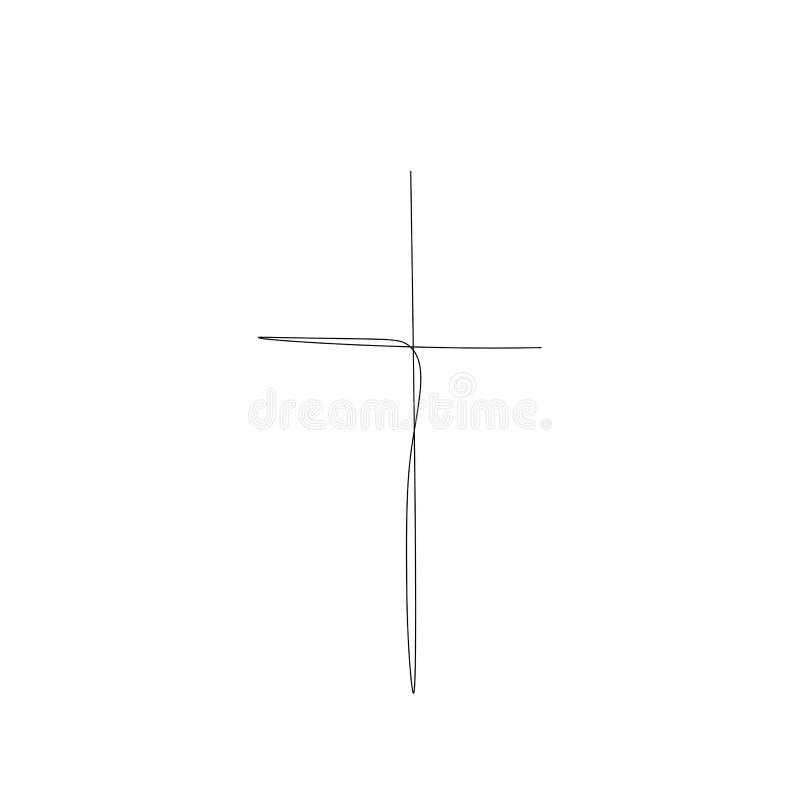 Cross Line Drawing Stock Illustrations – 20,288 Cross Line Drawing ...