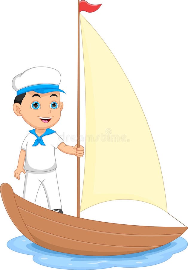 Waving Cartoon Sailor Stock Illustrations – 202 Waving Cartoon Sailor ...