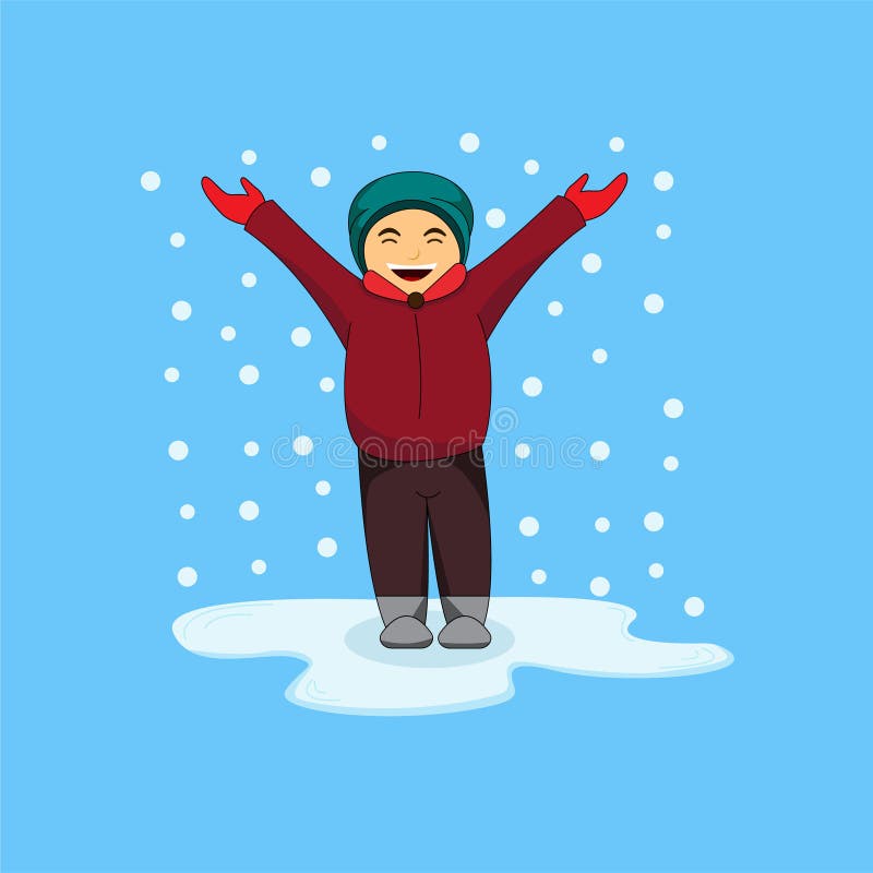 Kids Snow Fight Stock Illustrations – 225 Kids Snow Fight Stock ...