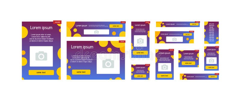 Banner Templates for Contextual Advertising. Banners of All Sizes for ...