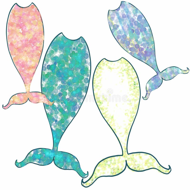 Mermaid Tail,water Bubbles,glare,scales Mermaid Tail,mermaid Tail with ...