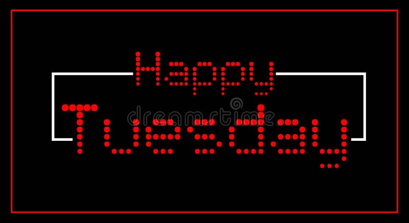 Happy Tuesday Vector Illustration Stock Vector - Illustration of ...