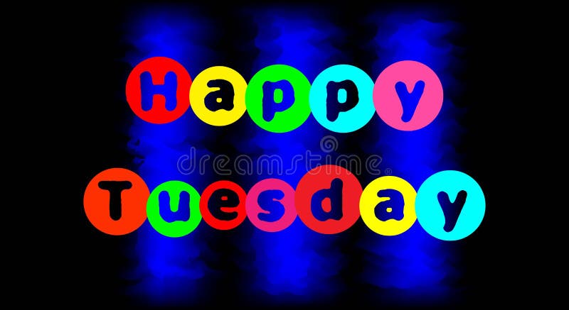 Happy Tuesday Vector Illustration Stock Vector - Illustration of card ...