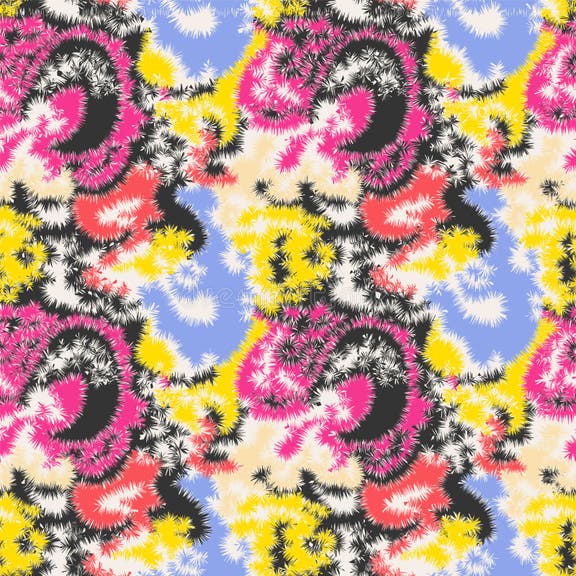 Seamless Decorative Artwork with Unique Wave Pattern Stock Vector ...