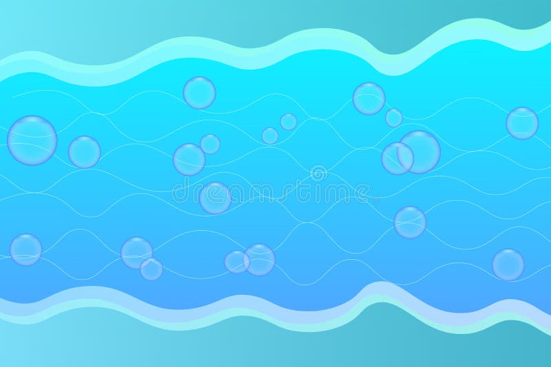 Bubble Sea Color Blue Design Wall Art Stock Illustrations – 157 Bubble ...
