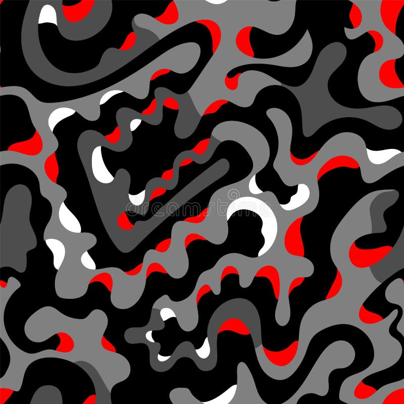 Abstract Seamless Ethnic Patten with Hand Drawn Wave Elements Stock ...