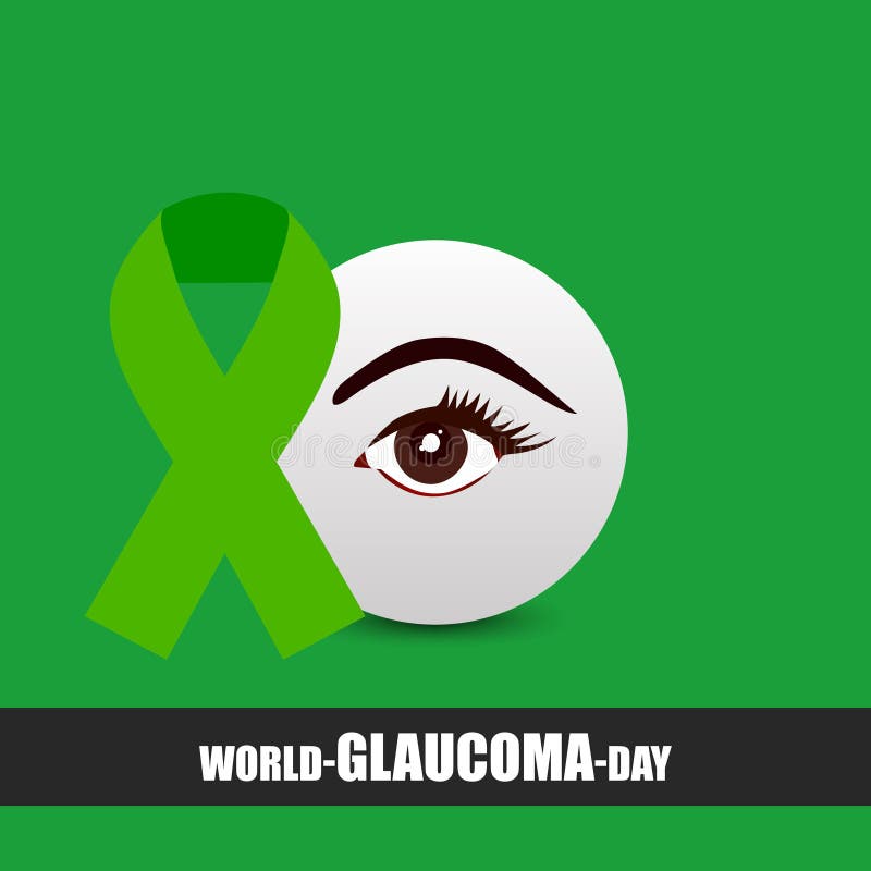 World Glaucoma Day Banner Design Stock Illustration - Illustration of ...