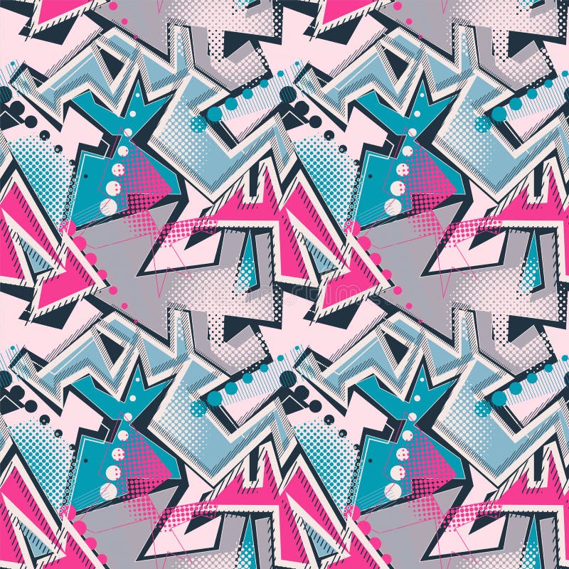 Abstract Urban Pattern with Curved Geometry Elements, Lines and Chaotic ...