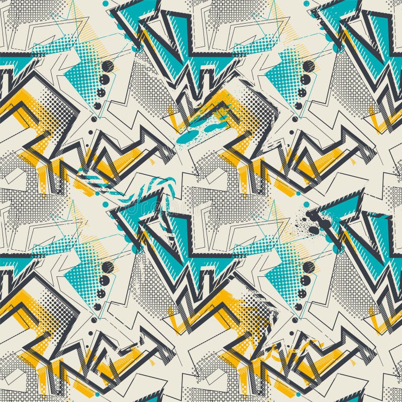 Abstract Urban Pattern with Curved Geometry Elements, Lines and Chaotic ...