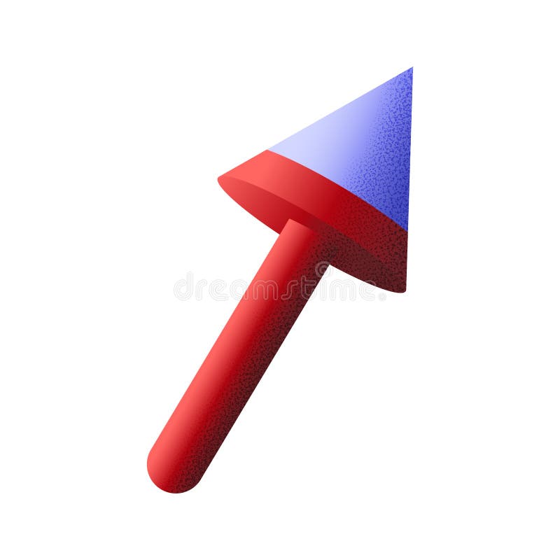 Abstract Geometric Figure, Modern Pointer with Grunge Effect Stock ...