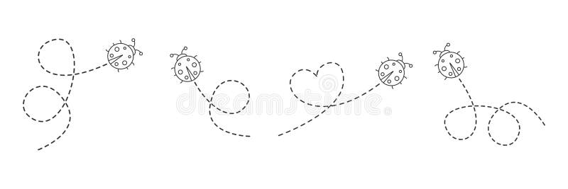 Contour Ladybugs Stock Illustrations – 134 Contour Ladybugs Stock ...