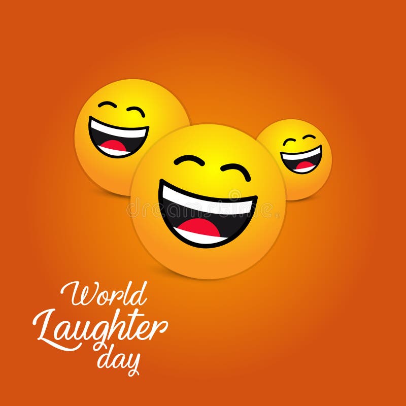 World Laughter Day Banner Design Stock Vector - Illustration of world ...