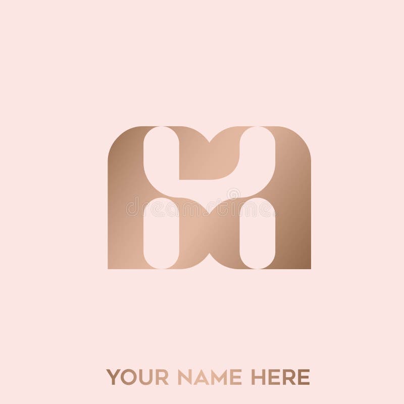 AA Monogram Logo. Lowercase Alphabet Initials. Stock Vector ...