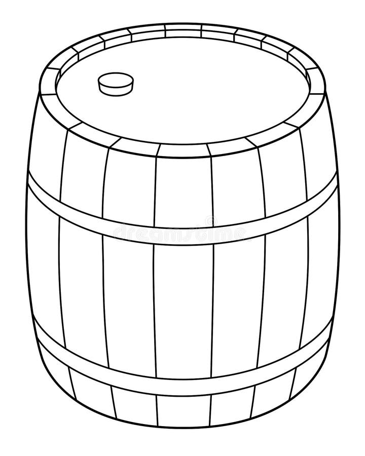 Keg Clipart Black And White Beer Bar Illustration Graphics Drawing,