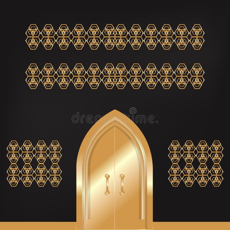 Beautiful Palace Vector Art, 2d Background Design Stock Vector ...