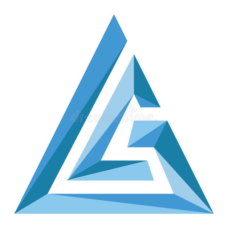 Letter GC or CG Triangle Logo Vector Stock Vector - Illustration of ...