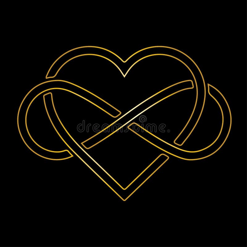 Infinity Heart Logo Symbol for Eternal Bond, Balance, Focus, Harmony ...