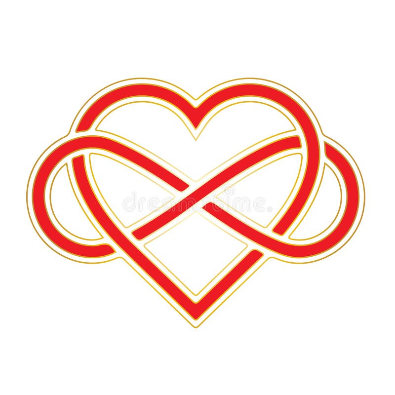 Infinity Heart Logo Symbol for Eternal Bond, Balance, Focus, Harmony ...