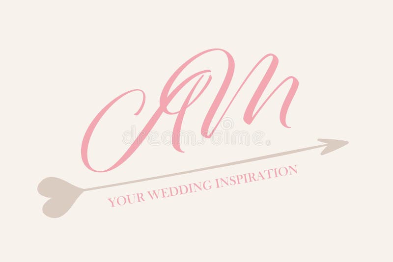 Am Monogram. Calligraphy Letter a, Letter M Signature Logo. Heart Love ...