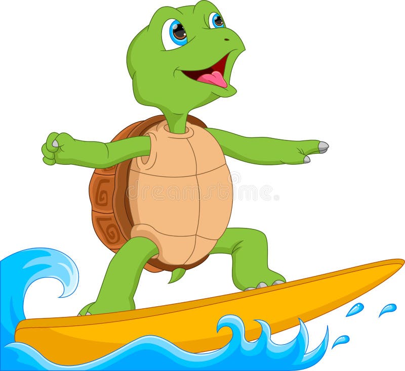 Surfing Turtle Stock Illustrations – 636 Surfing Turtle Stock ...