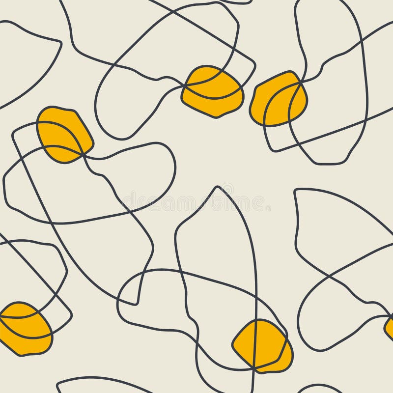 Seamless Abstract Decorative Pattern with Line Elements Stock Vector ...