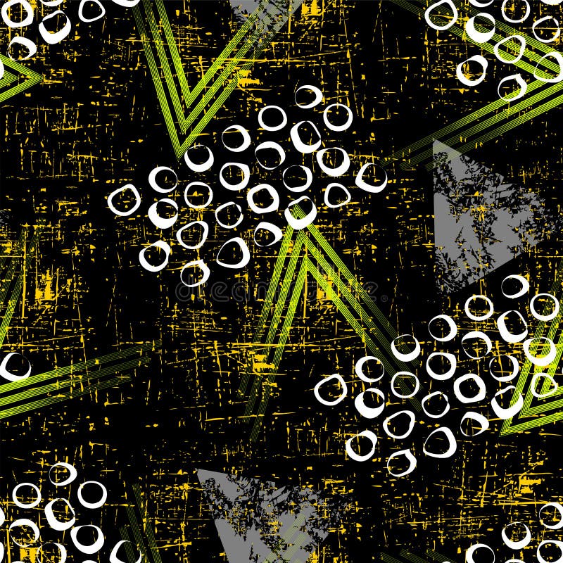 Abstract Seamless Sports Pattern. Print with Geometric Elements, Arrows ...