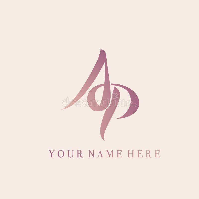 AP Script Monogram. Calligraphy Handwriting Letter a, Letter P ...