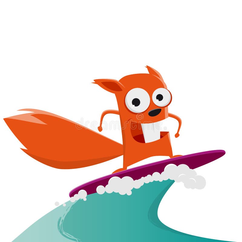 Squirrel Surfing Stock Illustrations – 32 Squirrel Surfing Stock ...