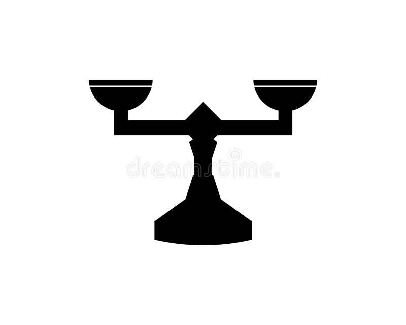 Balance Scale Vector Icon Illustration Design Template Stock ...