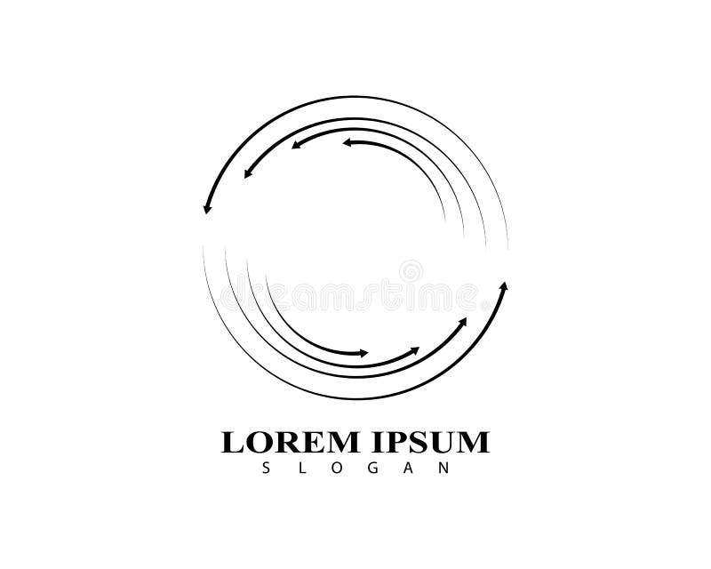 Circle Brand Identity Logo Design Idea. Vector Illustrator Stock Vector ...
