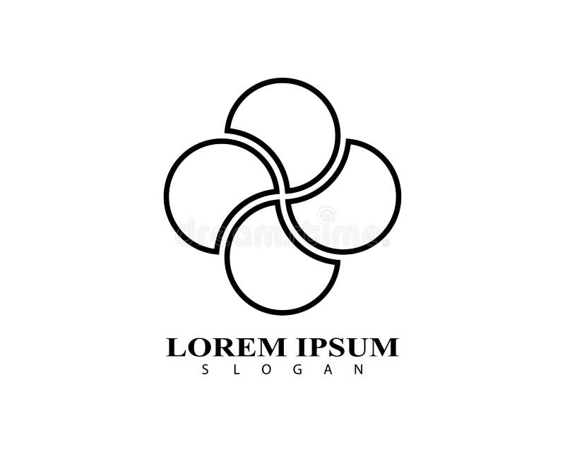 Circle Brand Identity Logo Design Idea. Vector Illustrator Stock ...