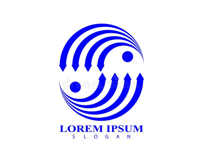 Circle Brand Identity Logo Design Idea. Vector Illustrator Stock ...