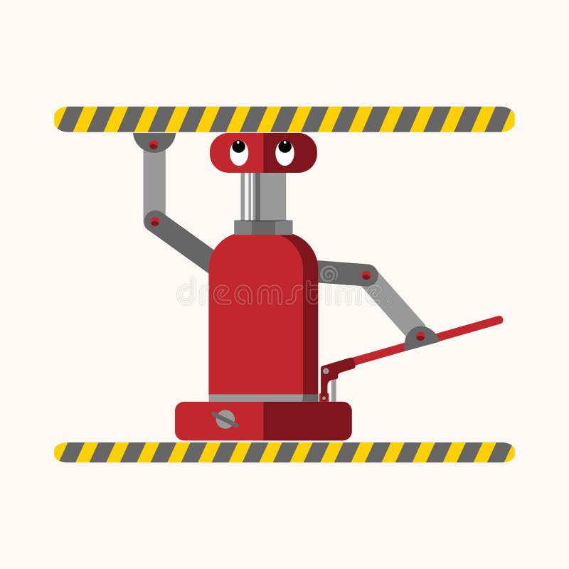 Jack Stand Cartoon Vector Illustration Concept Stock Vector ...