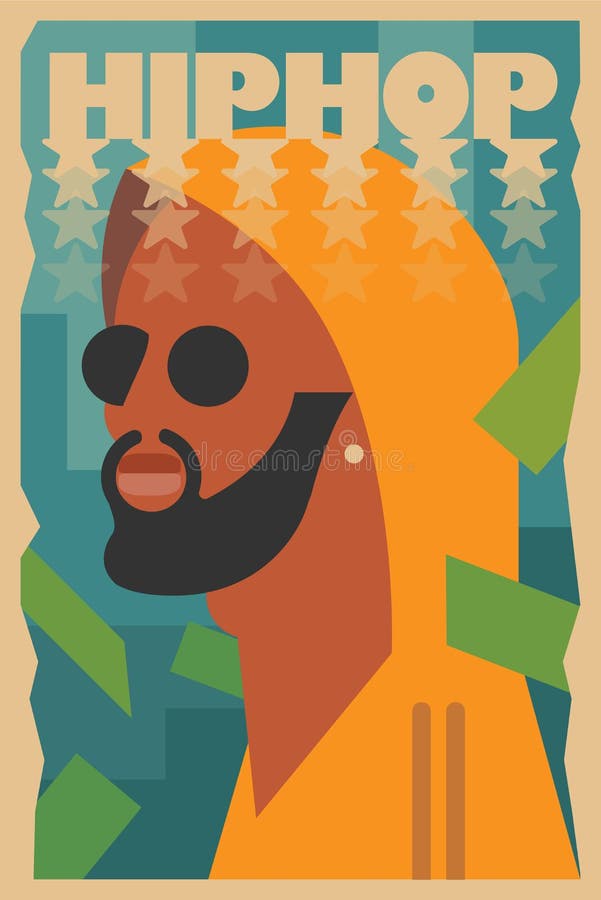 Hip hop poster stock vector. Illustration of creation - 252155287