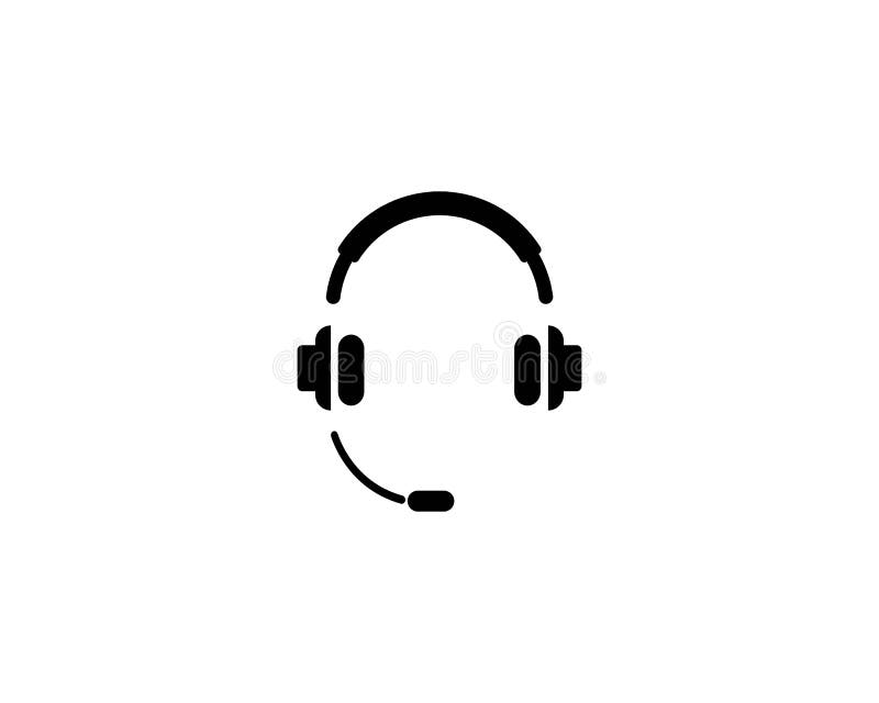 Headset Icon, Support Headphone. Flat Vector Icon Illustration. Simple ...