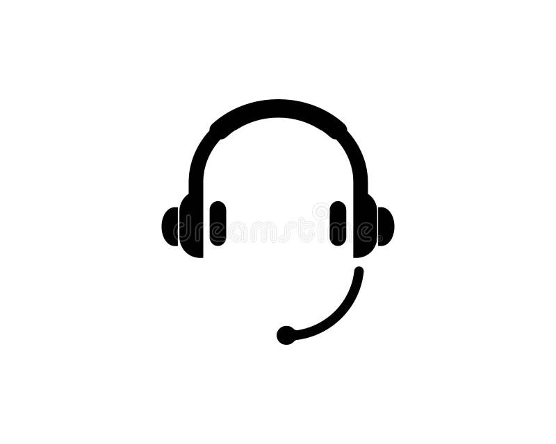 Headset Icon Vector Illustration Logo Template for Many Purpose Stock ...