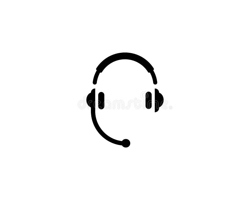 Headset Icon Vector Illustration Logo Template for Many Purpose Stock ...
