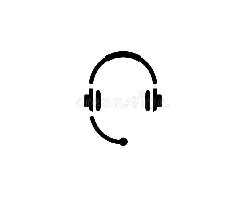 Headset Icon Vector Illustration Logo Template for Many Purpose Stock ...