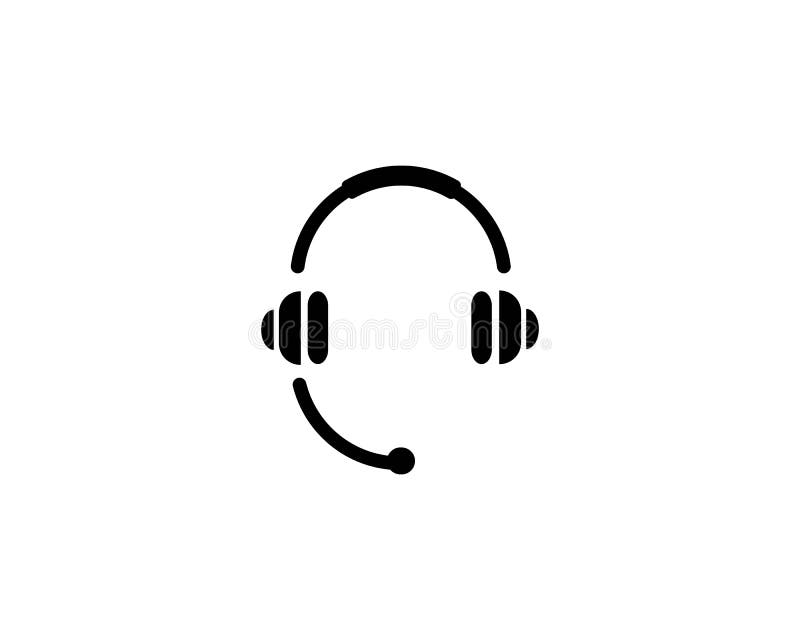 Headset Icon Vector Illustration Logo Template for Many Purpose Stock ...