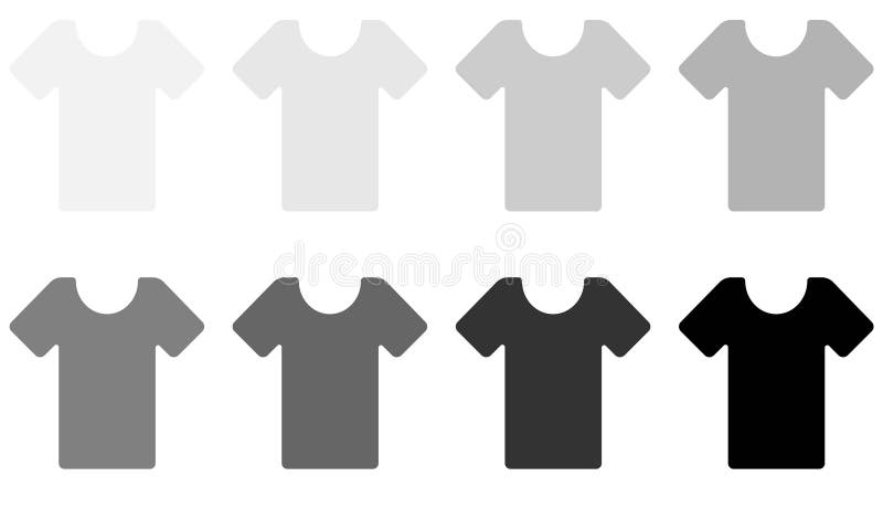 Set of 8 t-shirts stock vector. Illustration of polo - 252487538