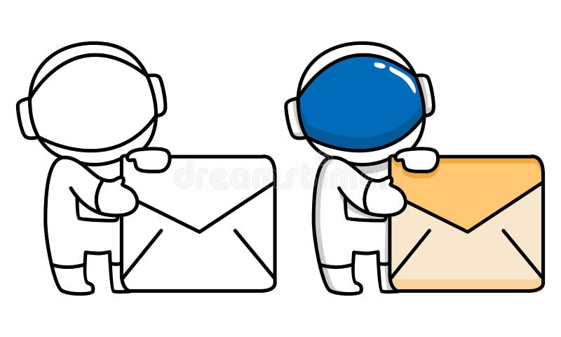 Email Coloring Page Stock Illustrations – 113 Email Coloring Page Stock ...