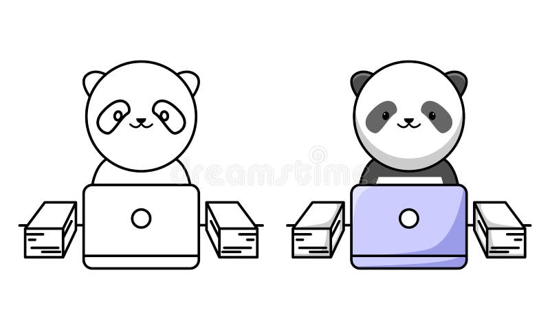 Panda Working Stock Illustrations – 246 Panda Working Stock ...