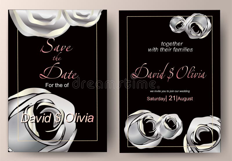 Silver Border Roses Stock Illustrations – 708 Silver Border Roses Stock ...