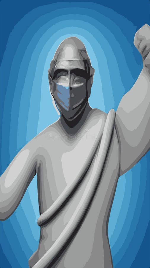 Please Wear a Face Mask Instruction Vector Image Stock Vector ...