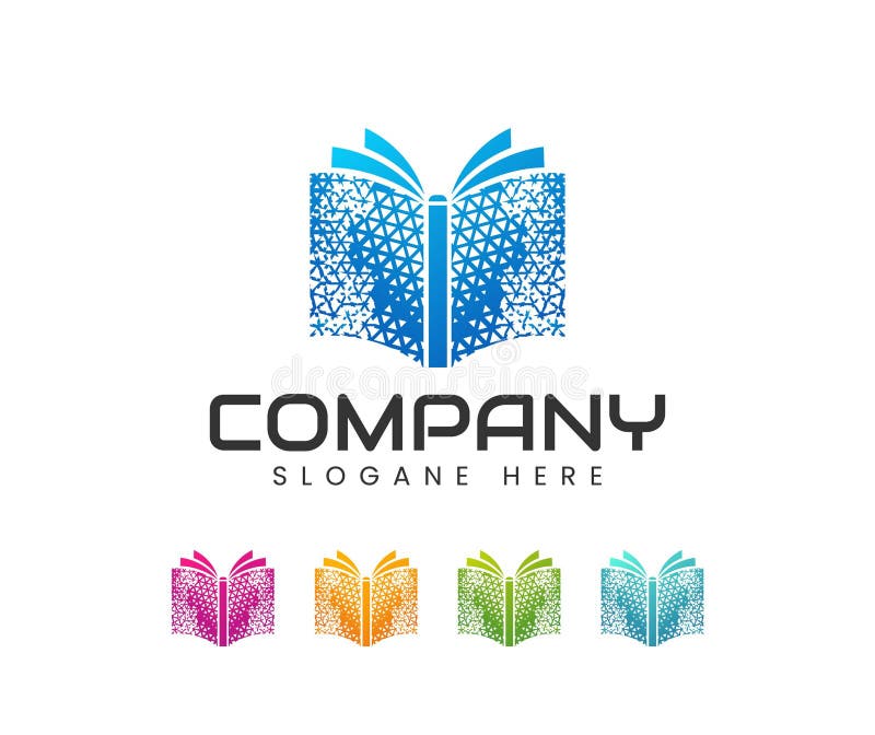 Digital Book Logo, Electronic Book Logo Template, Online Learning Logo ...