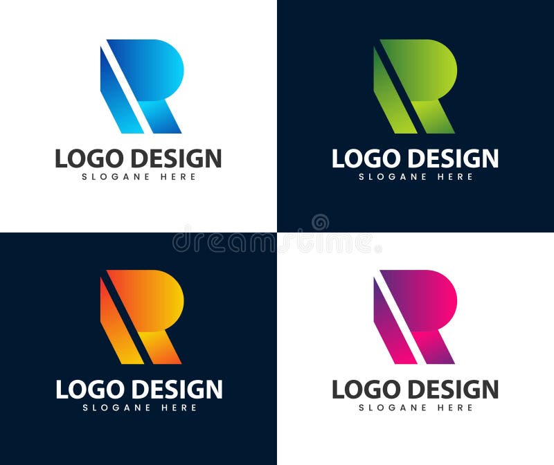 Abstract Letter R Modern 3d Logo Design. R Letter Design Modern Look ...