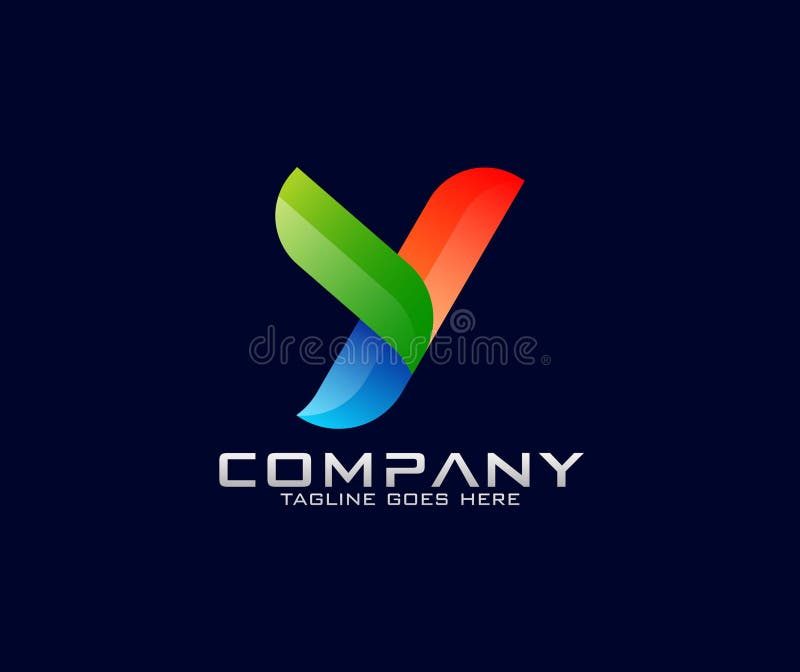 Y Initial Letter Colorful Logo Monogram Vector Design Stock Vector ...