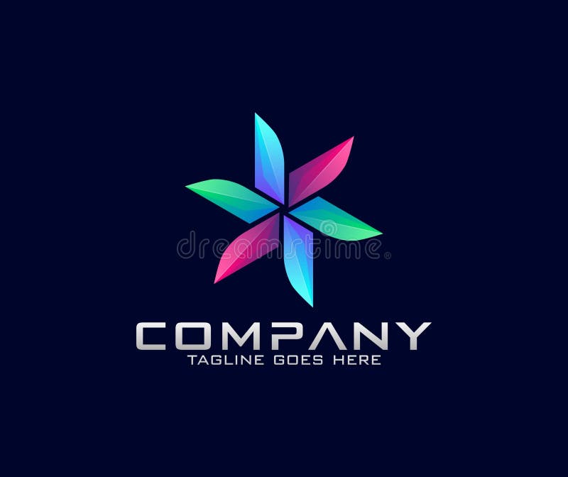 Modern Spinning Turbine Logo Designs Concept Wind Power Energy ...